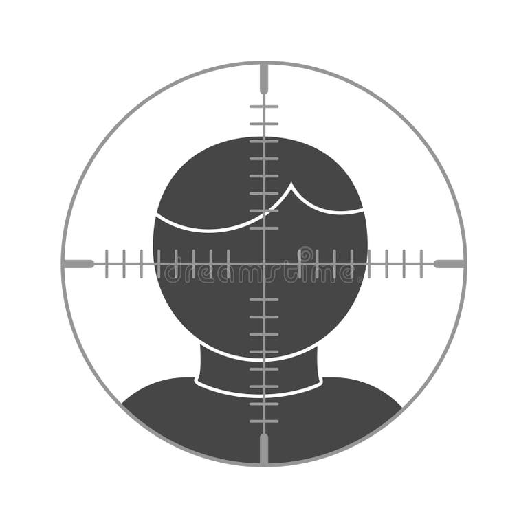 Human target stock illustration. Illustration of icons - 85667251