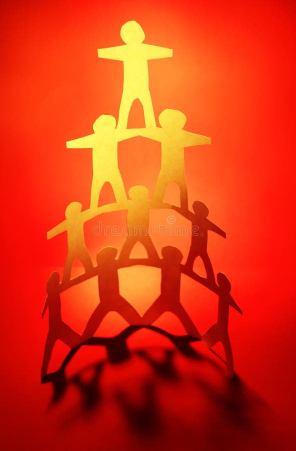 Human team pyramid stock image. Image of hierarchy, idea - 216638867
