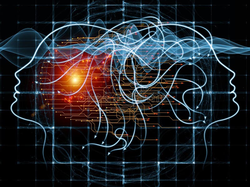 Human Technologies stock illustration. Illustration of information ...