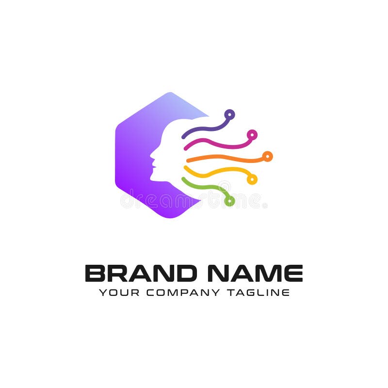 Human Technology Logo stock vector. Illustration of element - 163476836