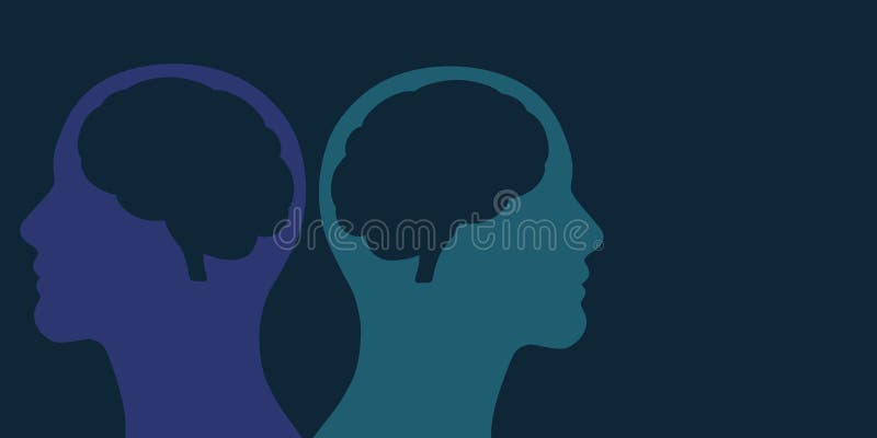 Human Thinking, Brain Illustration Vector Banner Stock Vector ...