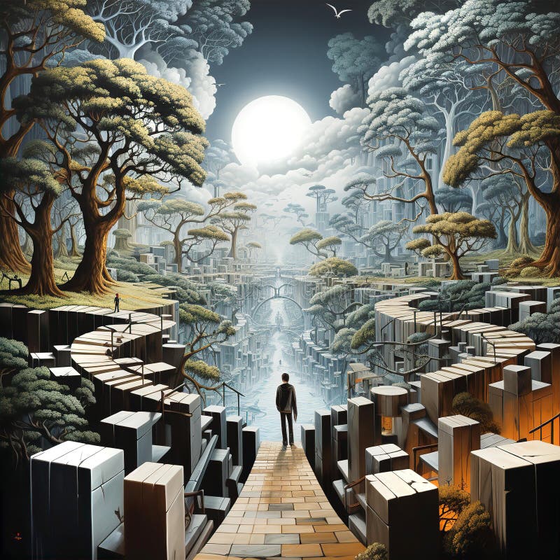 Human Thinking, Fantasy Visualisation, Stock Illustration ...