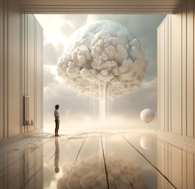 Human Thinking, Fantasy Visualisation, Stock Illustration ...