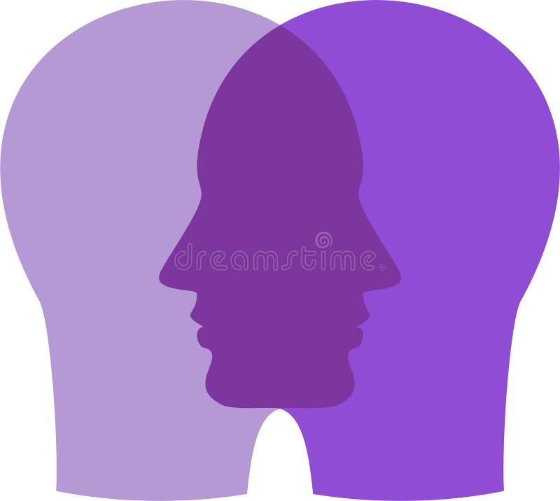 Human Thinking. Human Head with Gears. Interaction between People ...