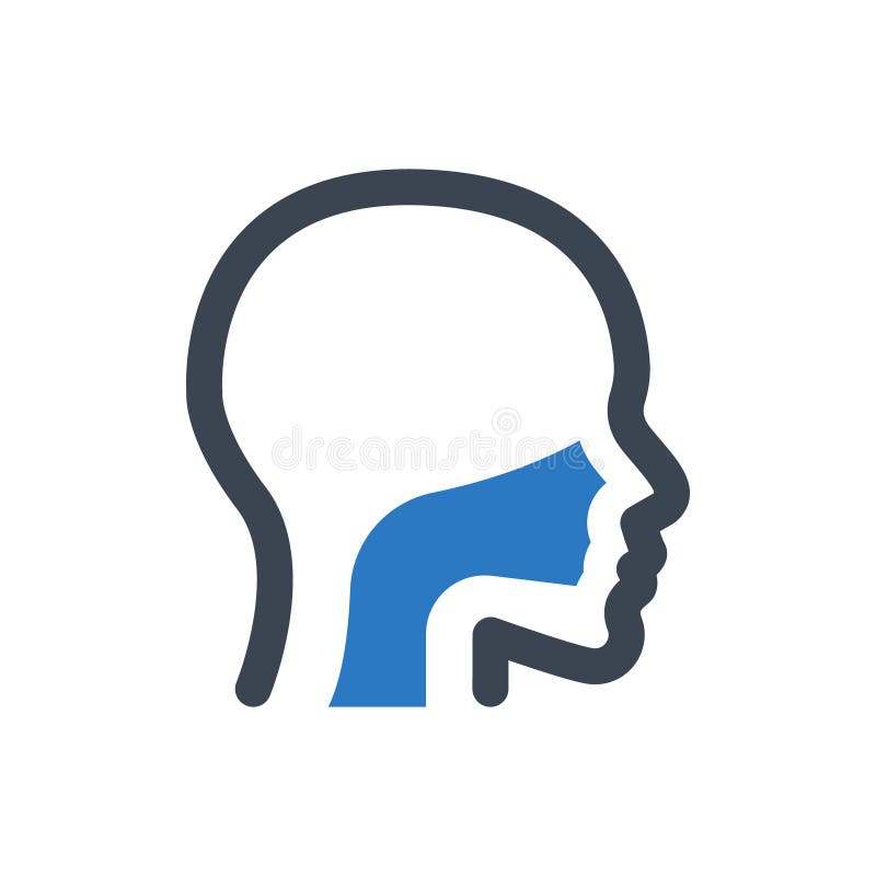 Human throat icon stock vector. Illustration of organ - 254772069