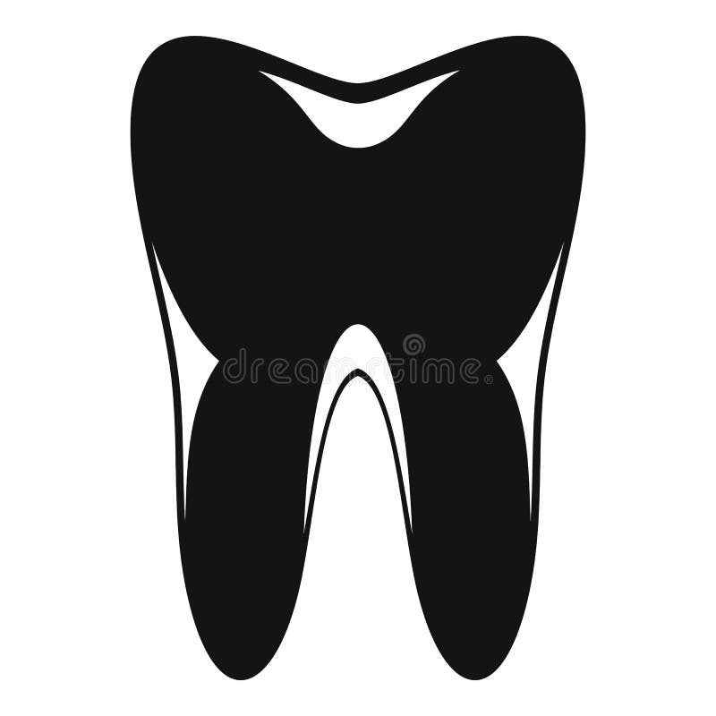 Human Tooth Icon, Simple Style Stock Vector - Illustration of dental ...