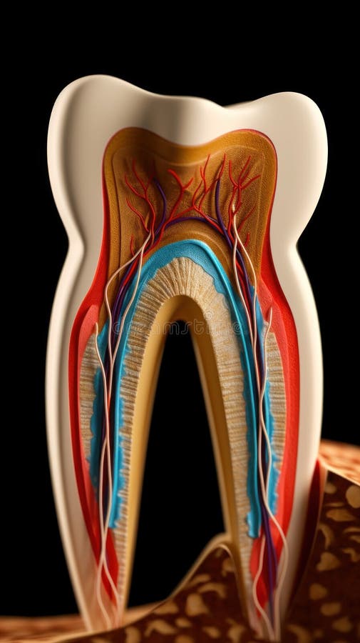 Human Tooth Structure Created with Generative AI Technology Stock ... Human Tooth Structure Created with Generative AI Technology Stock ...