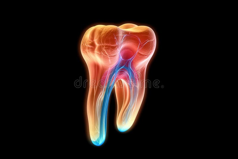 Human tooth structure stock illustration. Illustration of concept ...