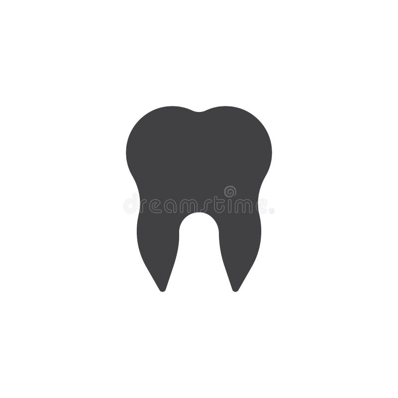 Human tooth vector icon stock vector. Illustration of medicine - 148798334