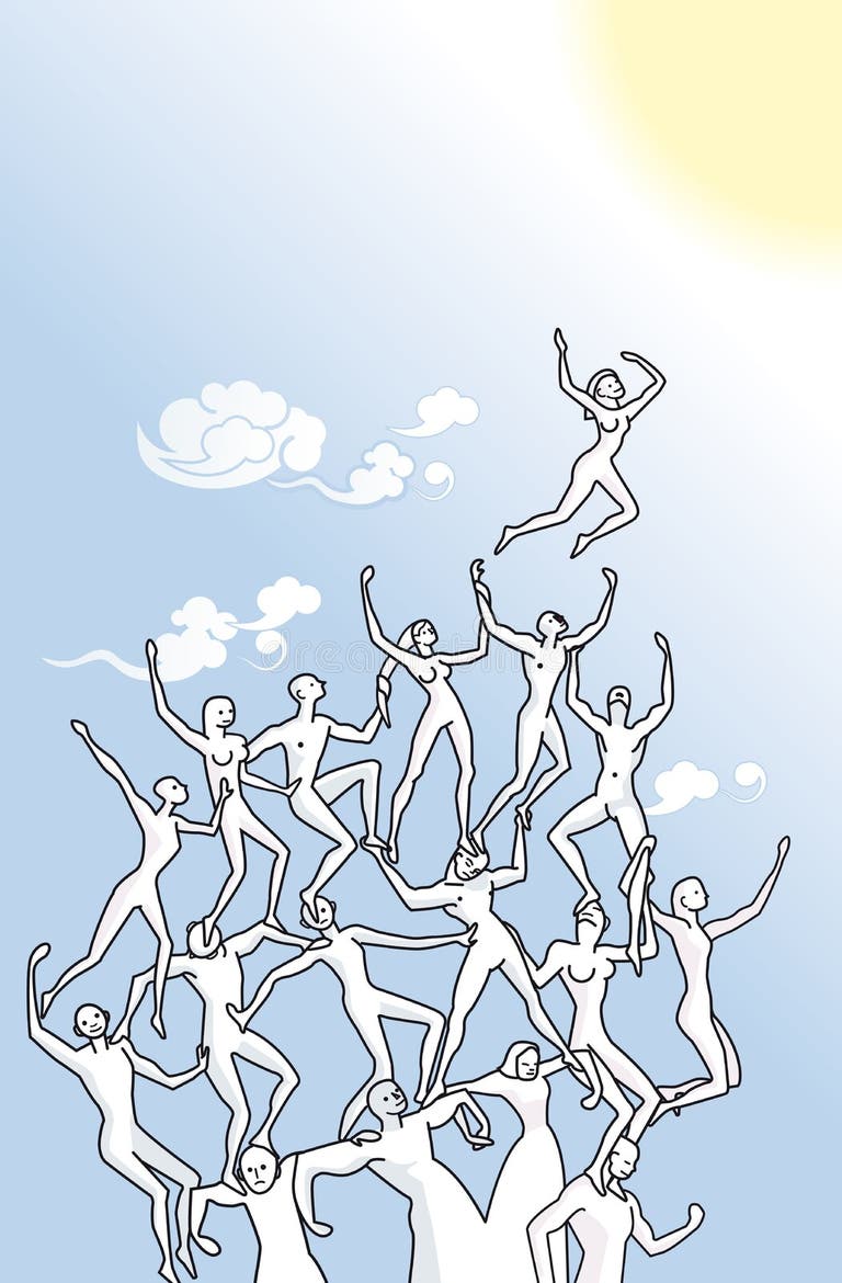 Human Tower Stock Illustrations – 7,905 Human Tower Stock Illustrations ...