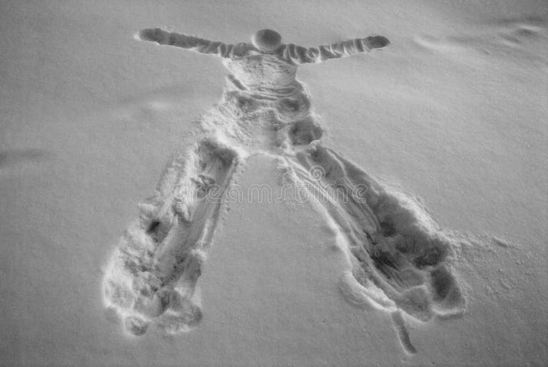 Human trace stock image. Image of snow, form, bright - 13091899