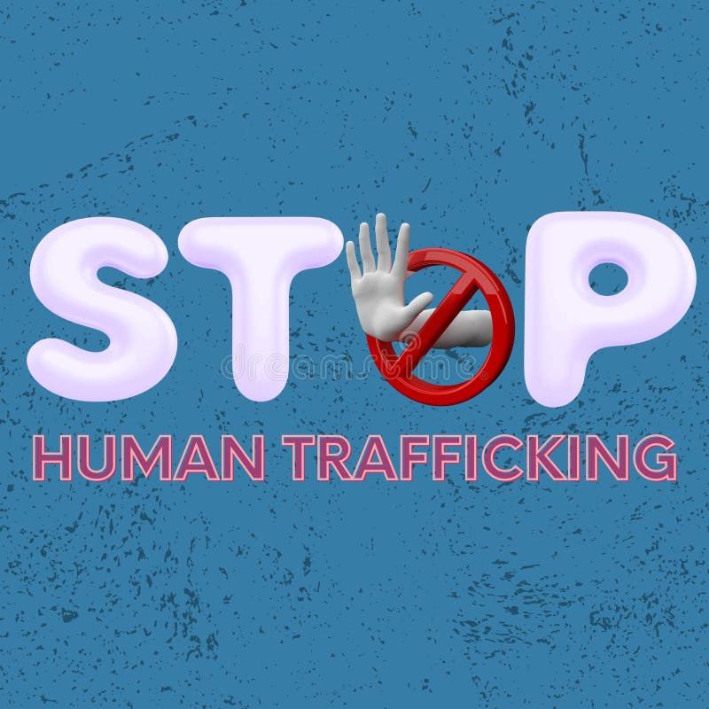 Stop Sign, Human Trafficking Concept, Stop Human Trafficking, Against ...