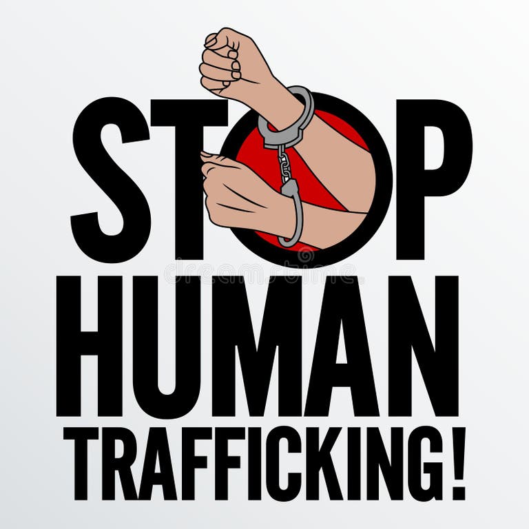 Human Trafficking Vector Template Stock Vector - Illustration of ...