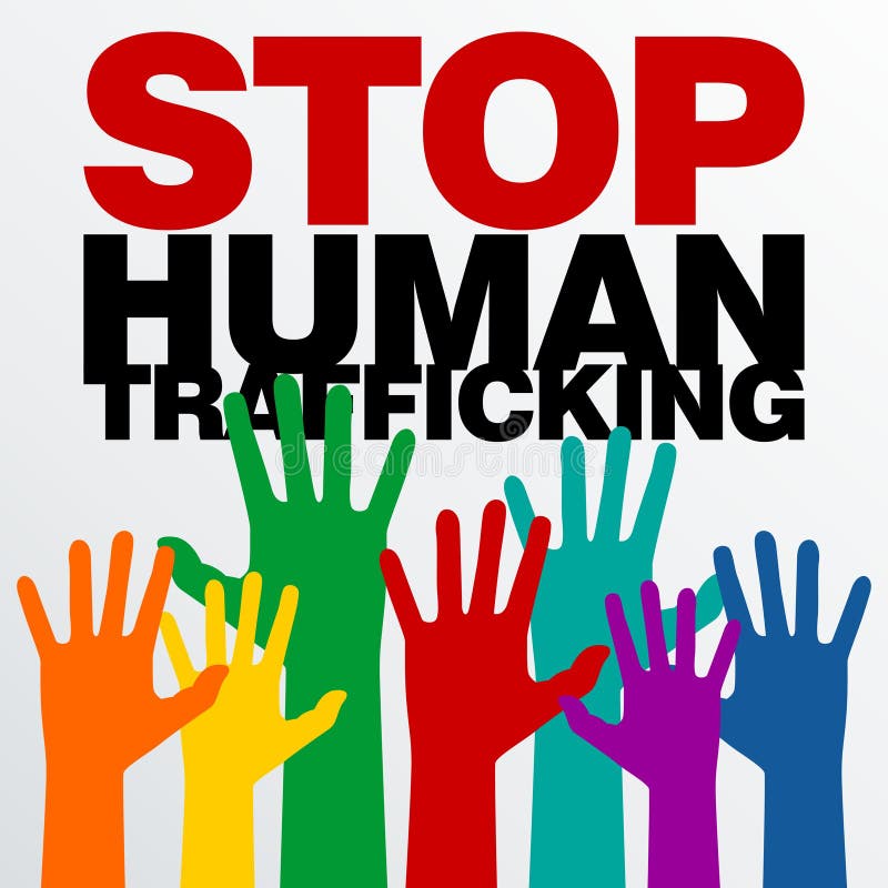 Human Trafficking Vector Template Stock Vector - Illustration of bonded ...
