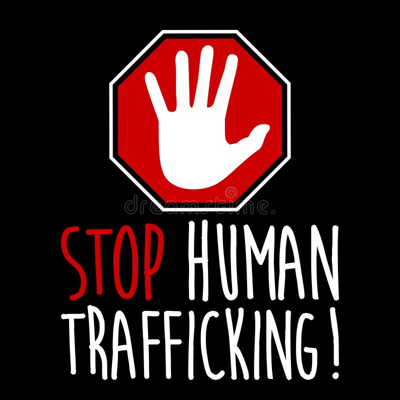 Human Trafficking Vector Template Stock Vector - Illustration of ...
