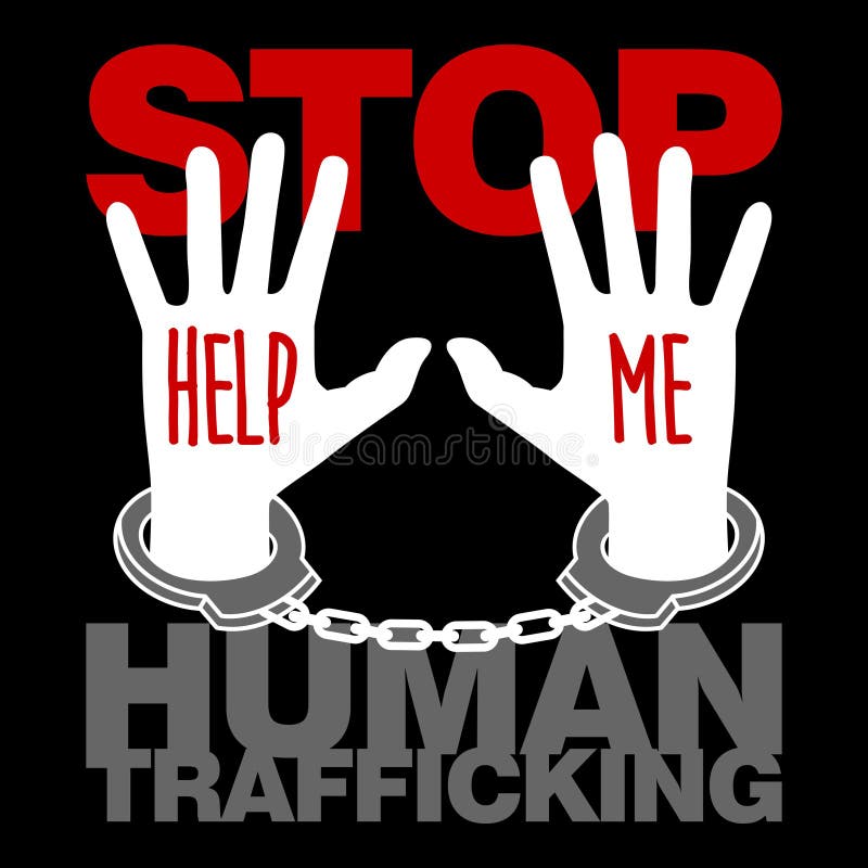 Human Trafficking Vector Template Stock Vector - Illustration of ...