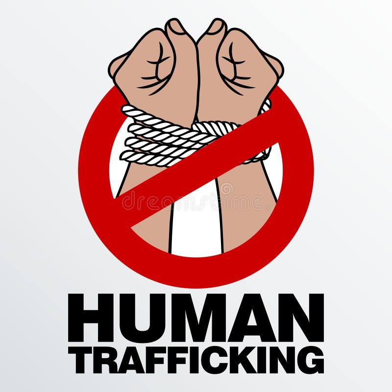 Human Trafficking Vector Template Stock Vector - Illustration of civil ...