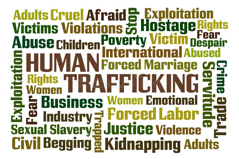 Stop Human Trafficking stock illustration. Illustration of illegal ...