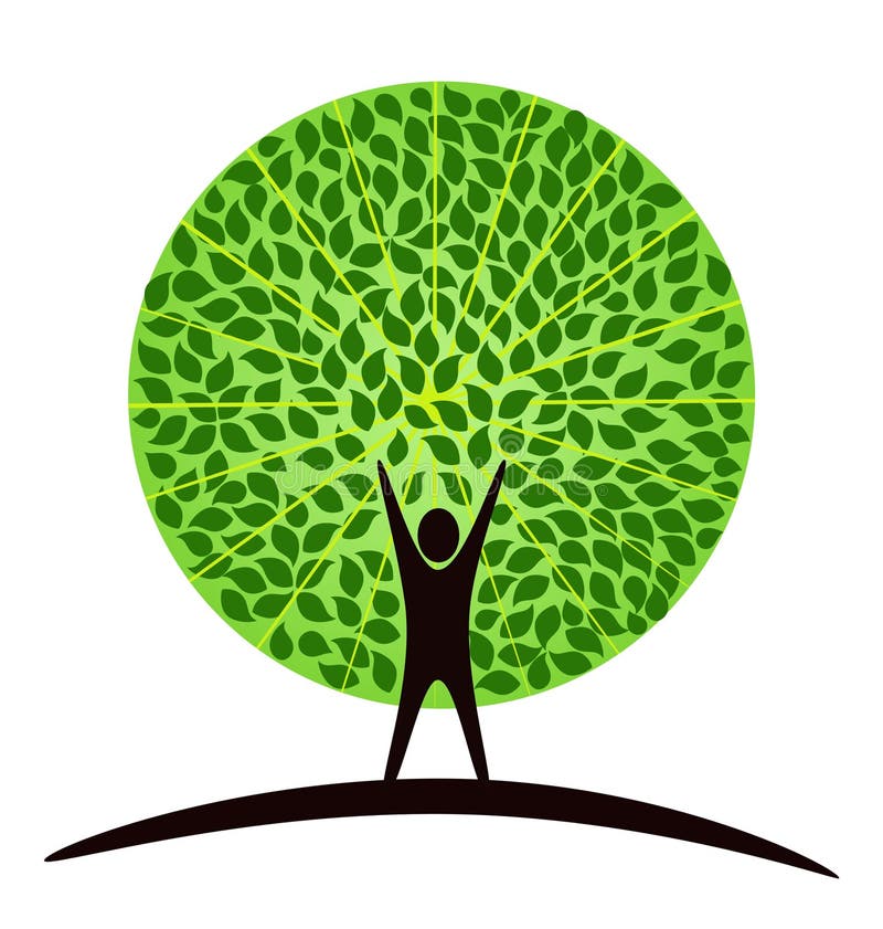 Human tree stock vector. Illustration of person, harmony - 12884351