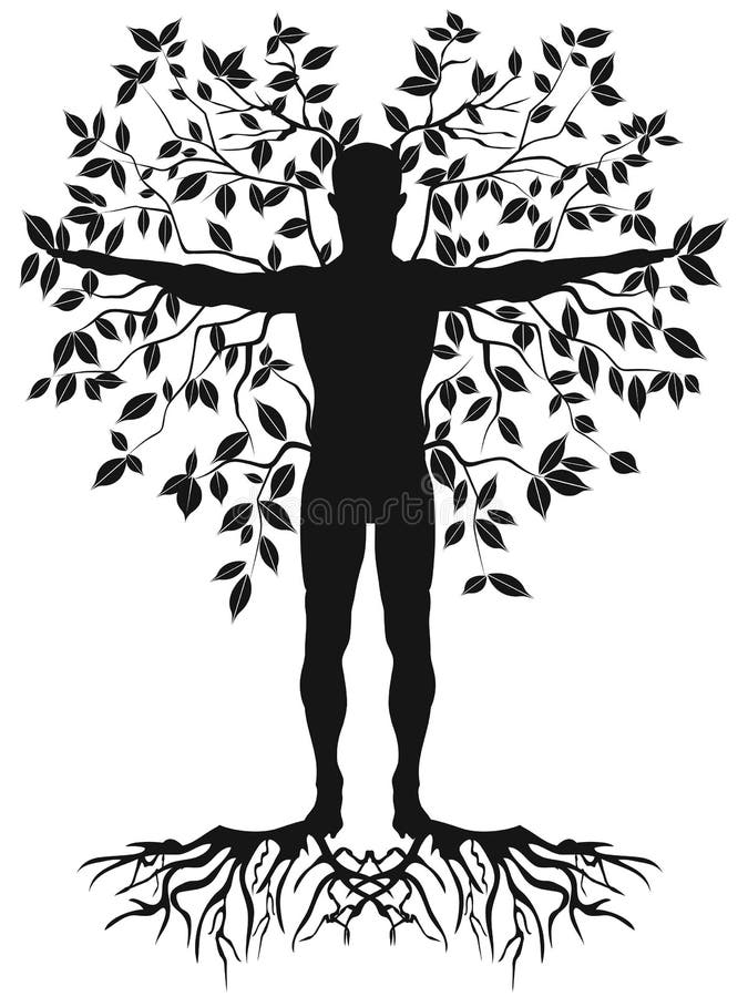 Human tree stock vector. Illustration of body, environment - 56137032