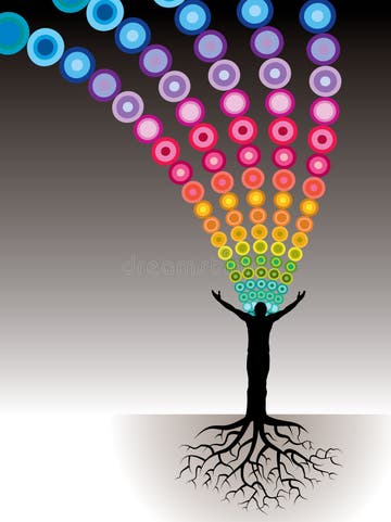 Human Tree Colors stock vector. Illustration of graphics - 5601172
