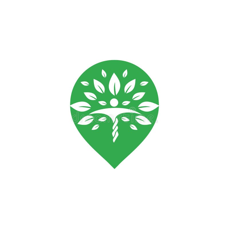 Green Tree Location Point Design Stock Illustrations – 534 Green Tree ...