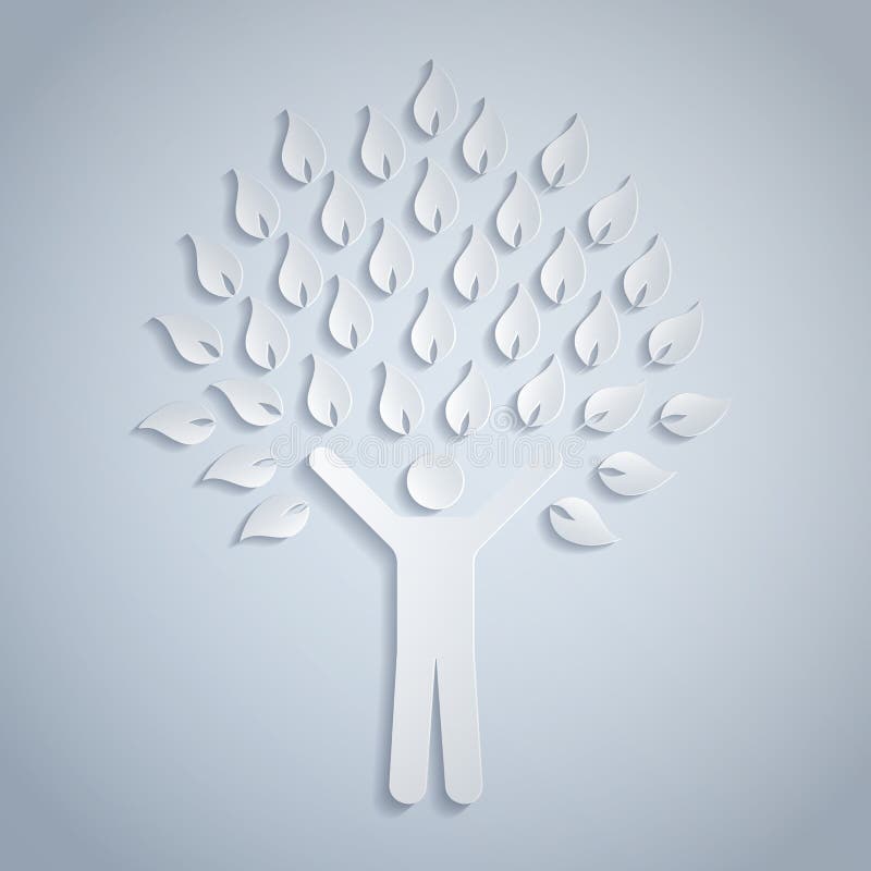 Human tree stock vector. Illustration of body, environment - 56137032