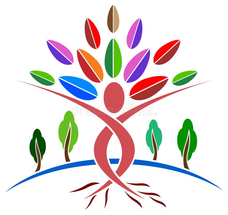 Human tree stock vector. Illustration of branches, human - 25036238