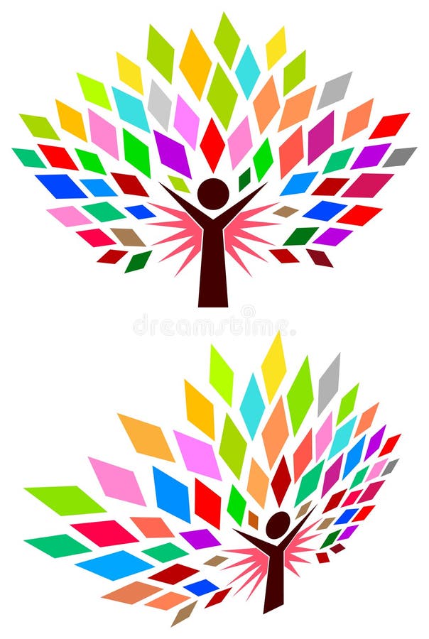 Human tree stock vector. Illustration of branches, human - 25036238