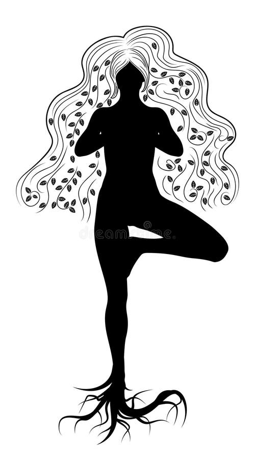 Human tree with leaves stock vector. Illustration of tree - 284442717