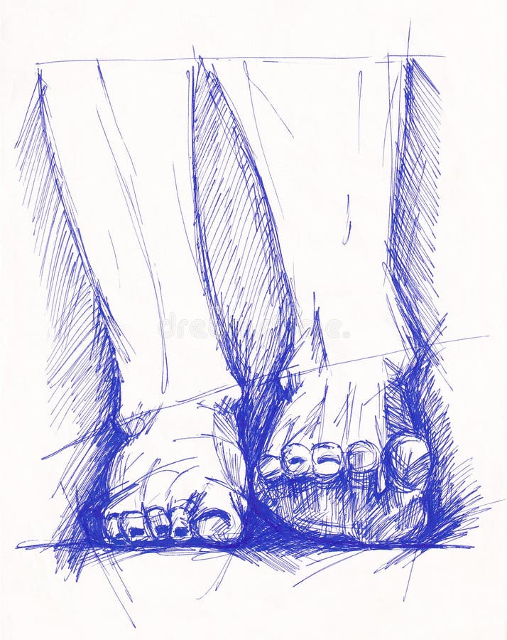 Human two legs, fragment stock illustration. Illustration of standing ...