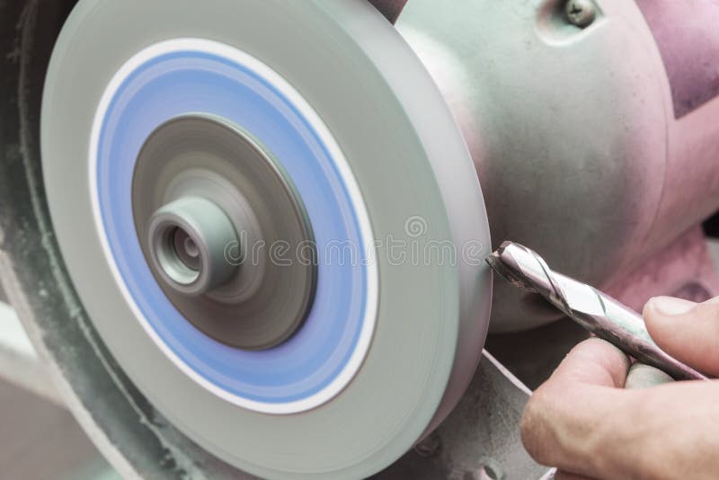 Human Use Grinding Machine Sharpened Cutting Tool Stock Image - Image ...