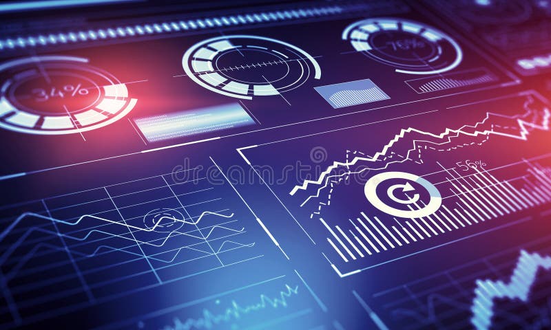 Human User Display . Mixed Media Stock Photo - Image of business ...