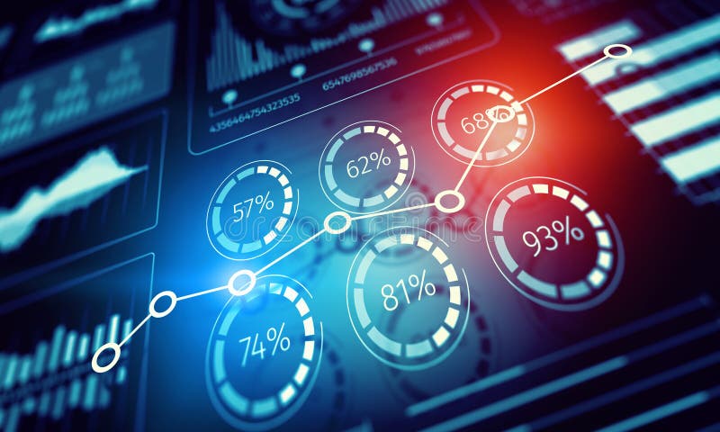 Human User Display . Mixed Media Stock Photo - Image of future, user ...