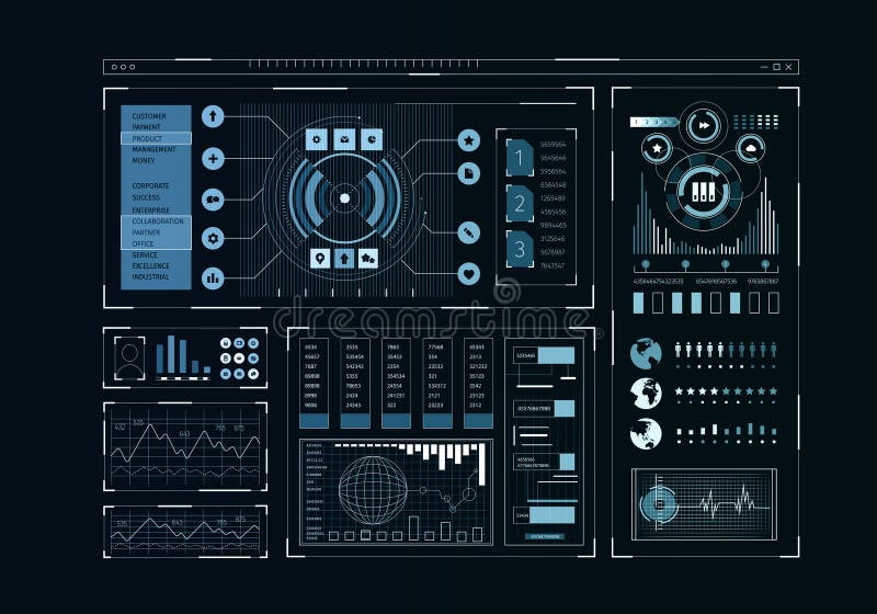 Human user display stock illustration. Illustration of future - 73074073