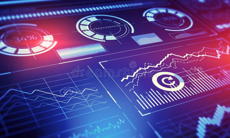 Human User Display . Mixed Media Stock Illustration - Illustration of ...