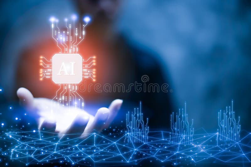 Human Using Technology Smart Robot AI, Artificial Intelligence, Ai ...