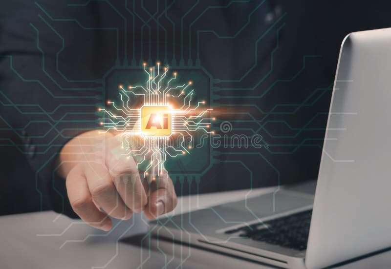 Human Using Technology Smart Robot AI, Artificial Intelligence by Enter ...