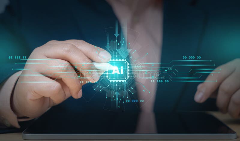 Human Using Technology Smart Robot AI, Artificial Intelligence by Enter ...