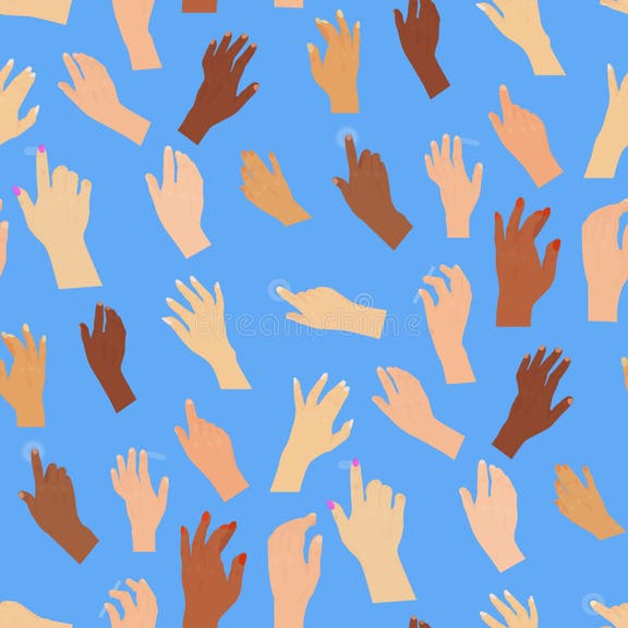 Human Vector Hand Press Button Arm Finger Control Push Pointer Cursor ...