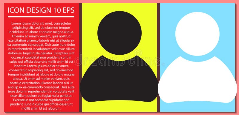 Human Vector Icon , Lorem Ipsum Flat Design Stock Illustration ...