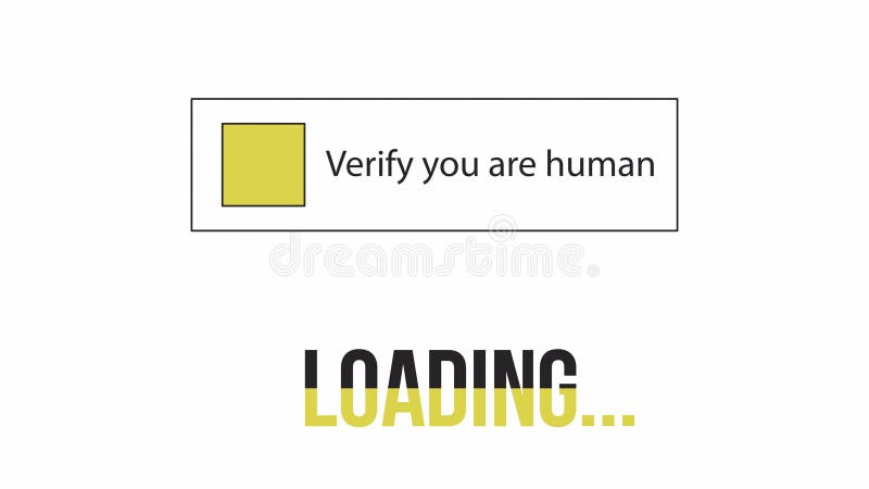 Human Verification Loader Animation Stock Footage - Video of flat, test ...