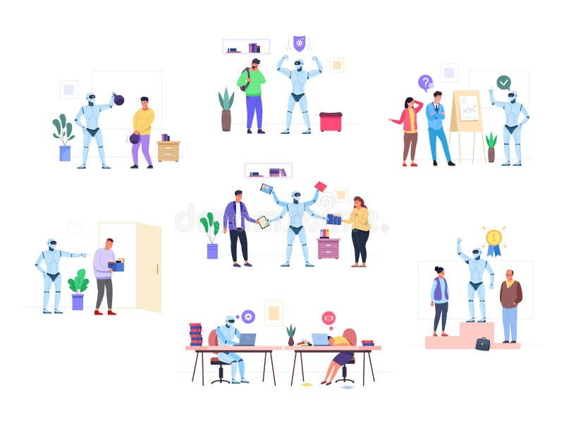 AI, Artificial Intelligence Icons and Signs Stock Vector - Illustration ...