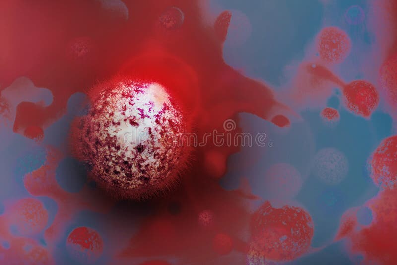 Human Virus, Flu, View of a Virus Under a Microscope, Viral Disease ...