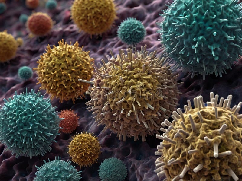 Human Viruses, Illustration of Acquired Immunodeficiency Virus, DNA ...