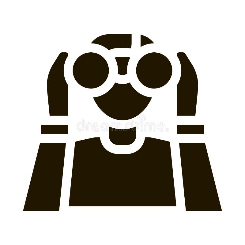 Man Looking Binocular Icon Stock Illustrations – 280 Man Looking ...