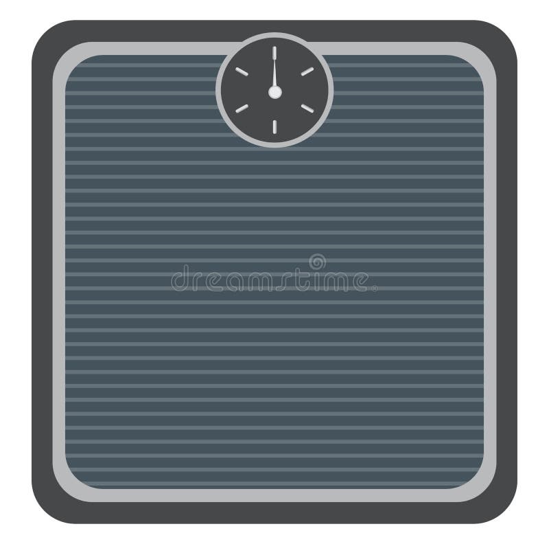 Human weight scale, icon stock vector. Illustration of health - 261379936