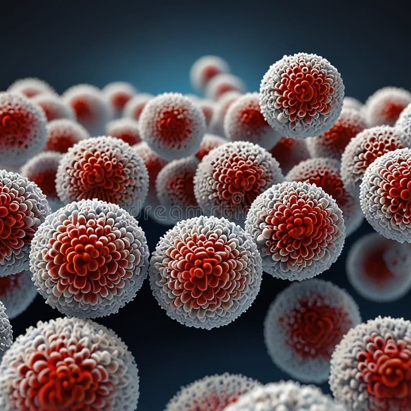 White Blood Cells in Blood Stream, 3D Illustration Stock Illustration ...