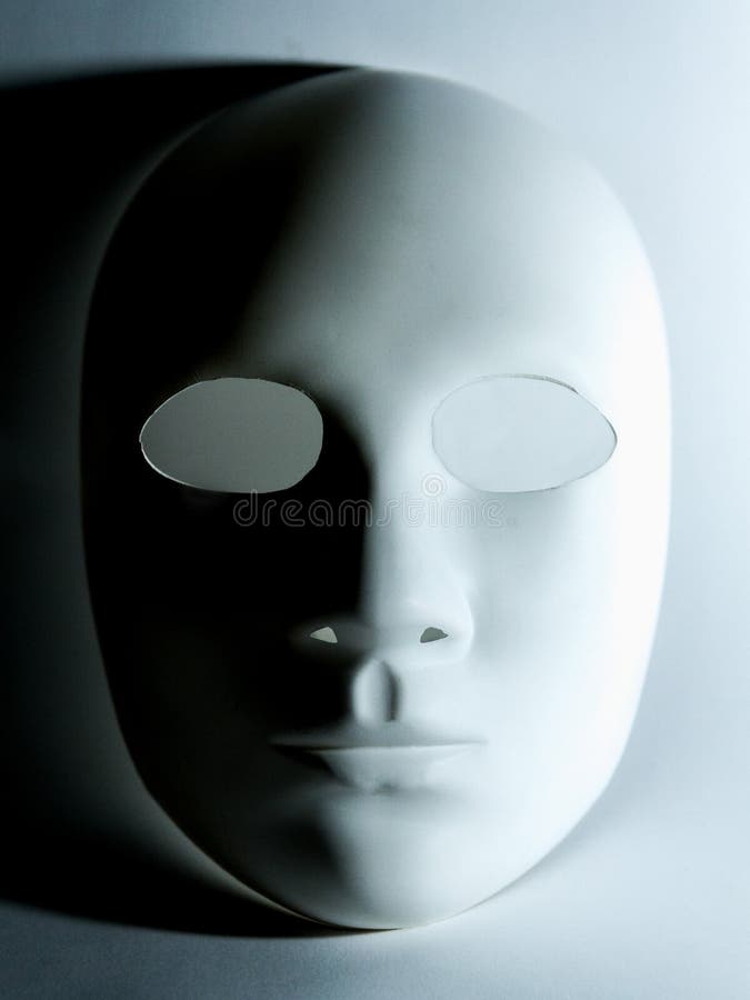 Human white face mask stock image. Image of happy, black - 136398615