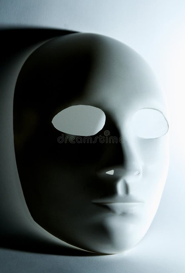 Human white face mask stock photo. Image of happy, beauty - 136398622